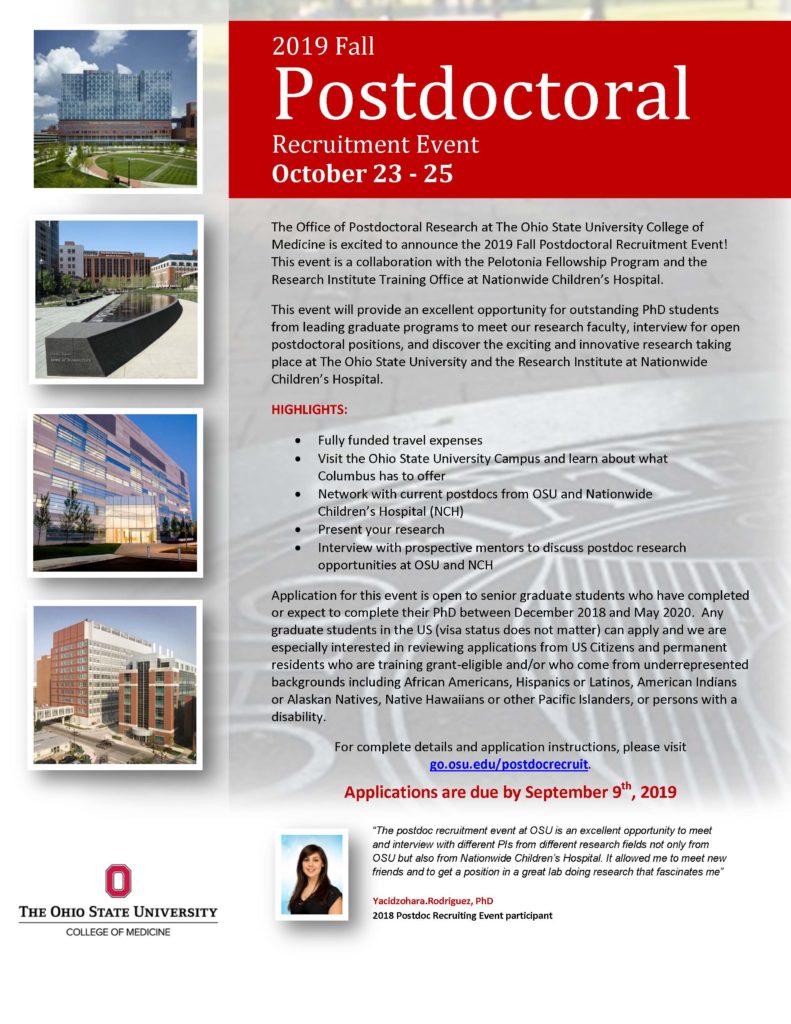 The Pipette Gazette Postdoc Positions Available at The Ohio State ...